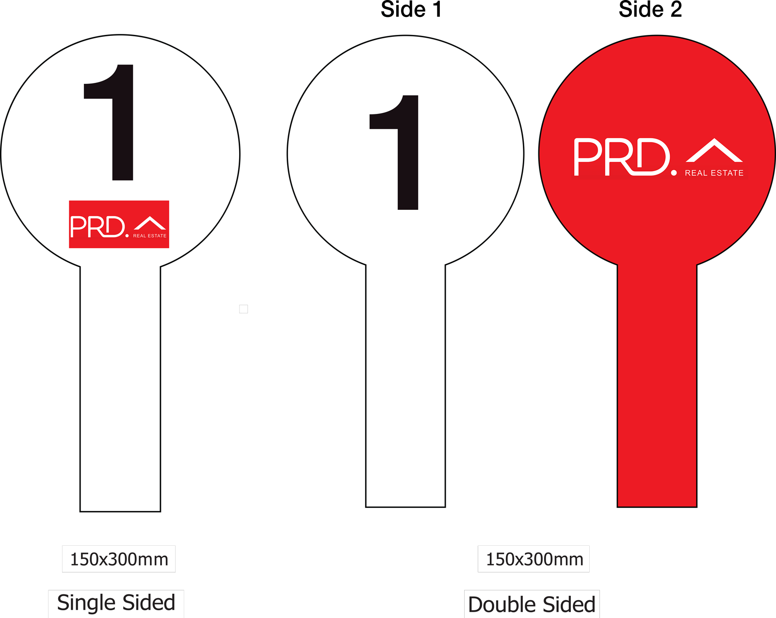 PRD Real Estate Signs - Dirabela Promotions