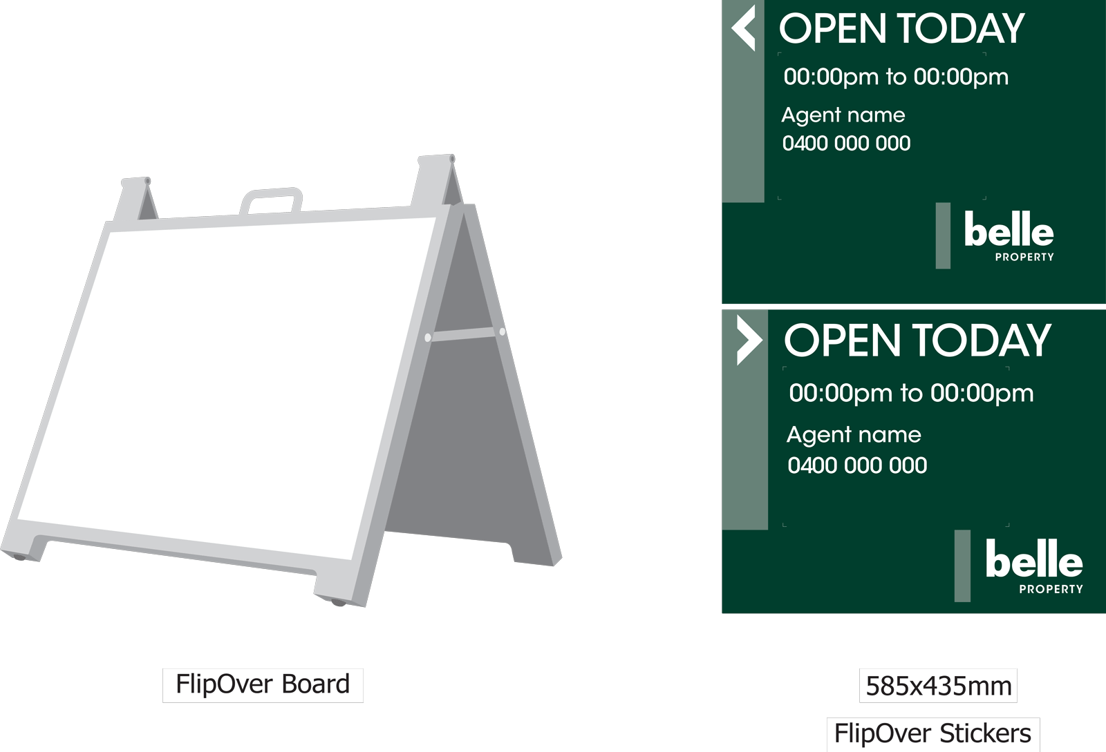 Belle Property Real Estate Signs - Dirabela Promotions