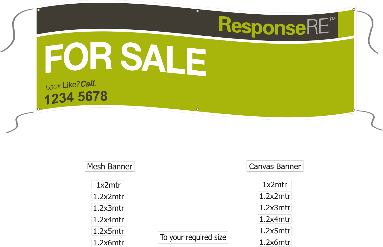 Response Real Estate Signage - Dirabela Promotions