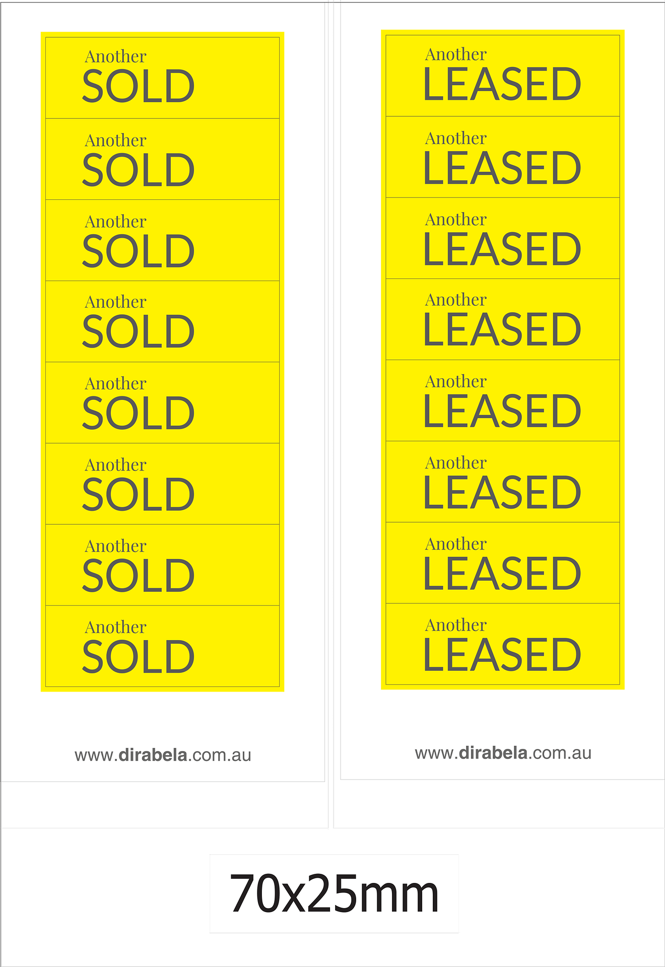 RayWhite Real Estate Signage - Dirabela Promotions